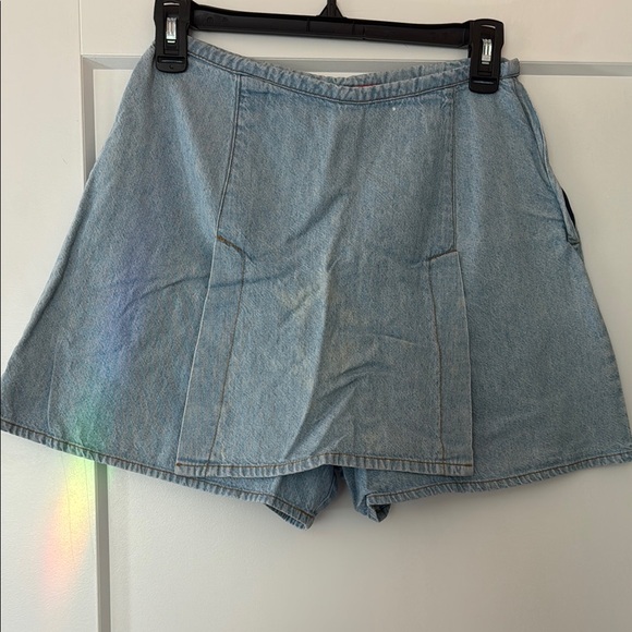Trade 5 Secret | Shorts | Vintage Blue Denim Skort With Feminine ...